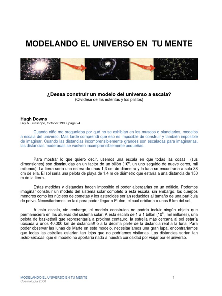 Escala Del Universo Pdf Galaxia Universo