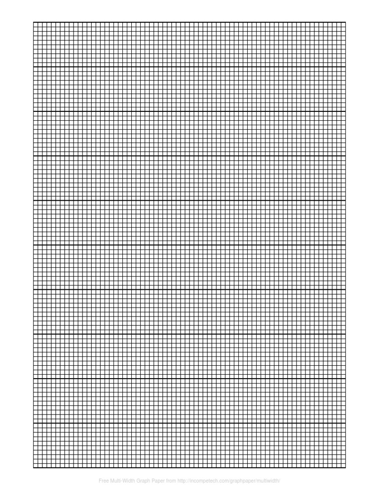 Graph Paper - Multi Width - 8x10 - 80x100 | PDF | Art