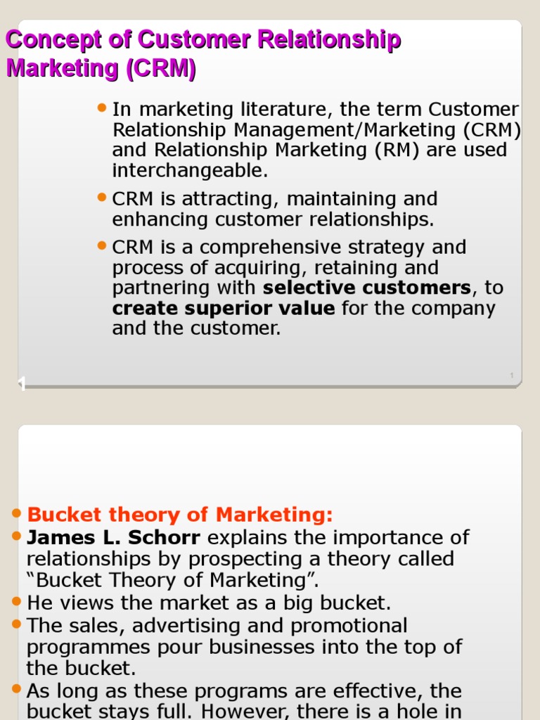 Understanding Customer Relationship Marketing | PDF | Customer ...