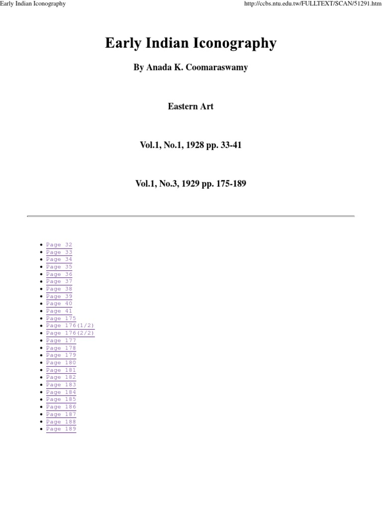 Early Indian Iconography Analysis | PDF