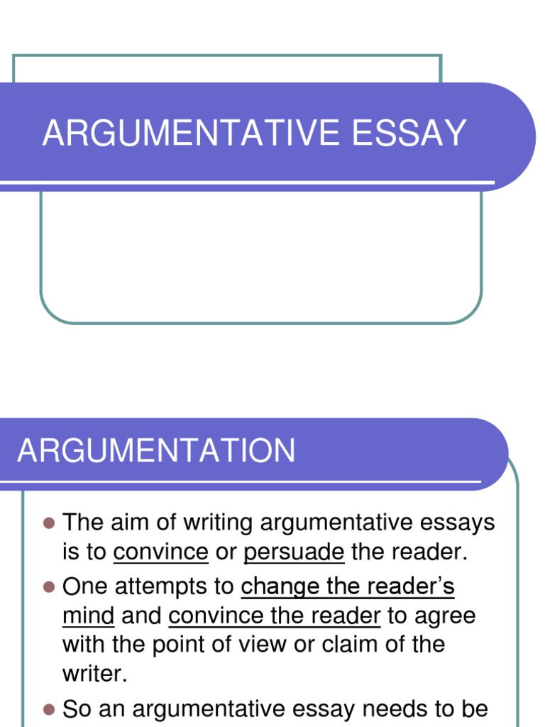 Argumentative Essay Powerpoint | PDF | Advertising | Violence