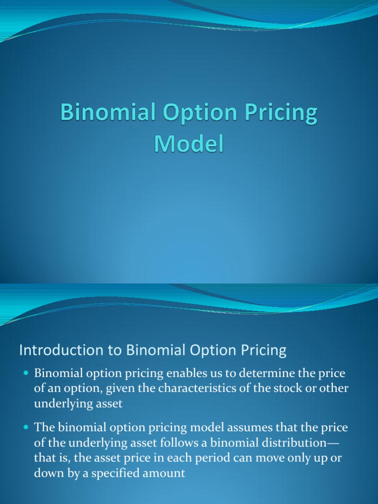 Binomial Option Pricing Model Explained | PDF | Option (Finance ...