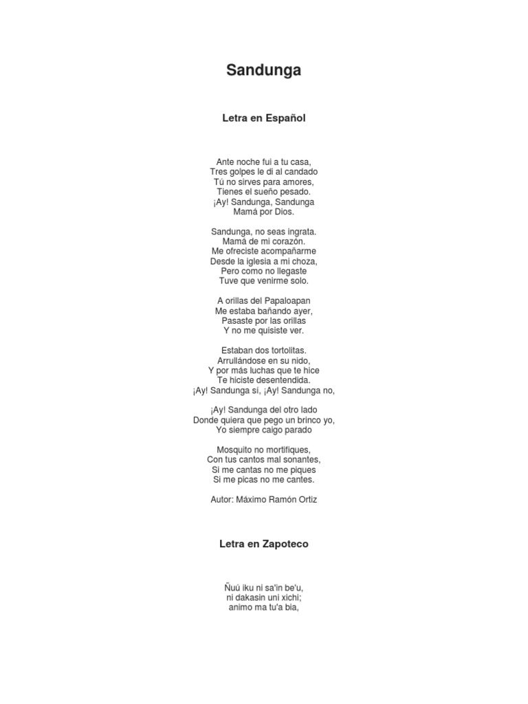 Sandunga | PDF