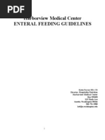 Icu Enteral Feeding Guidelines | PDF | Intensive Care Unit | Health Care