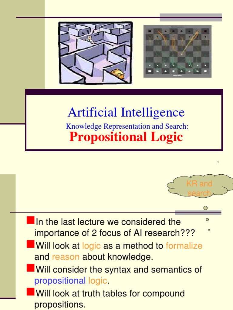 Lect W02 CHP 02b Propositional | PDF | Logic | First Order Logic