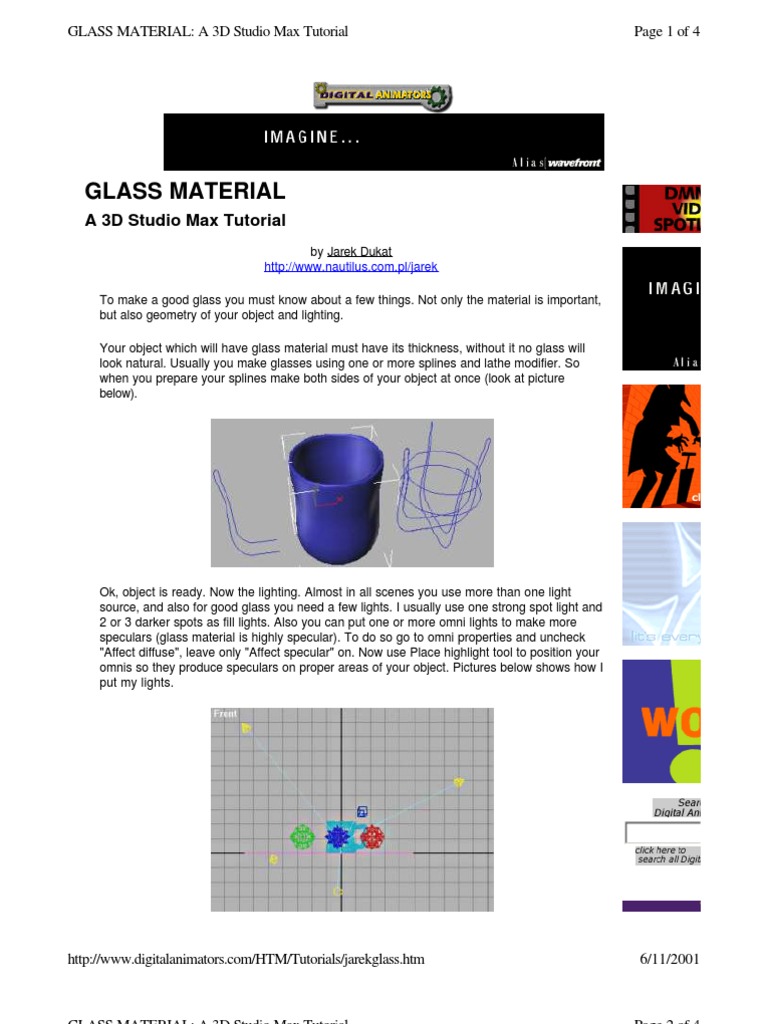 (Ebook) - 3ds Max Glass Material | PDF | Rendering (Computer Graphics ...