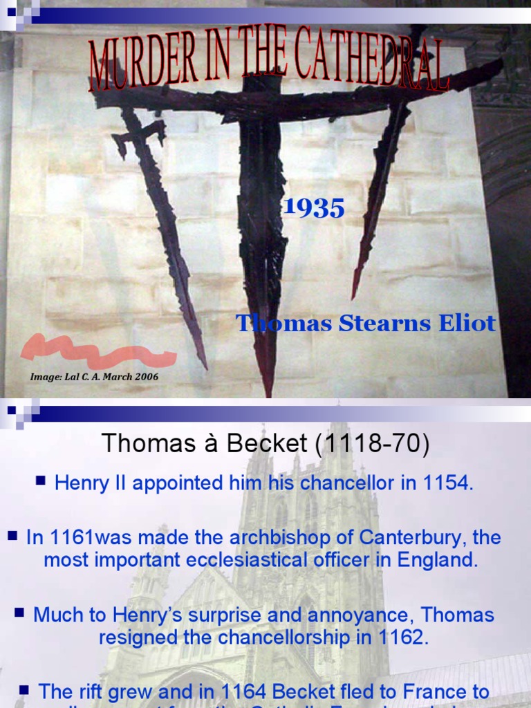 Murder in The Cathedral | PDF | T. S. Eliot | Religion And Belief