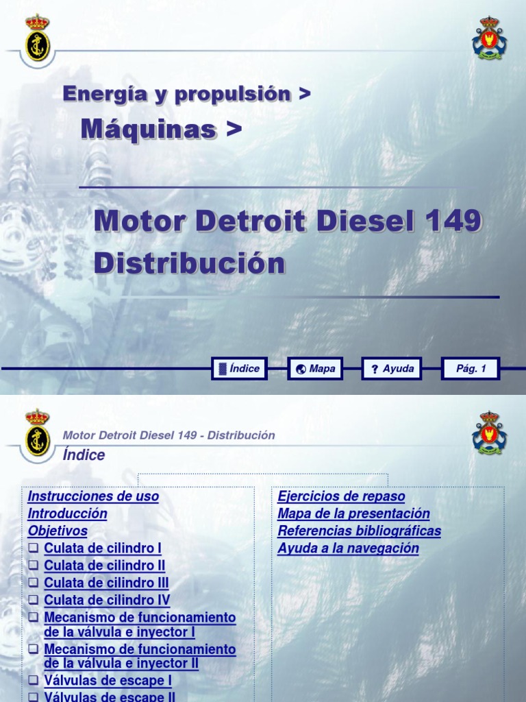Motores Detroit 149 - 02 Distribucion | PDF | Motor diesel | Máquinas ...