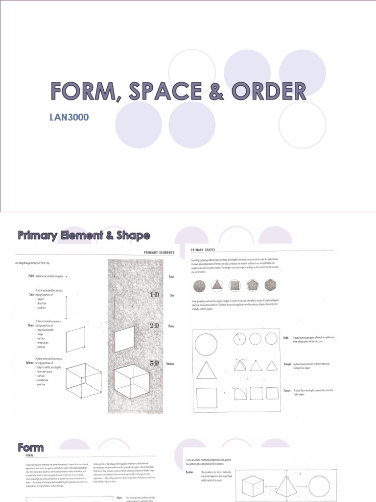 Form, Space and Order PDF | PDF