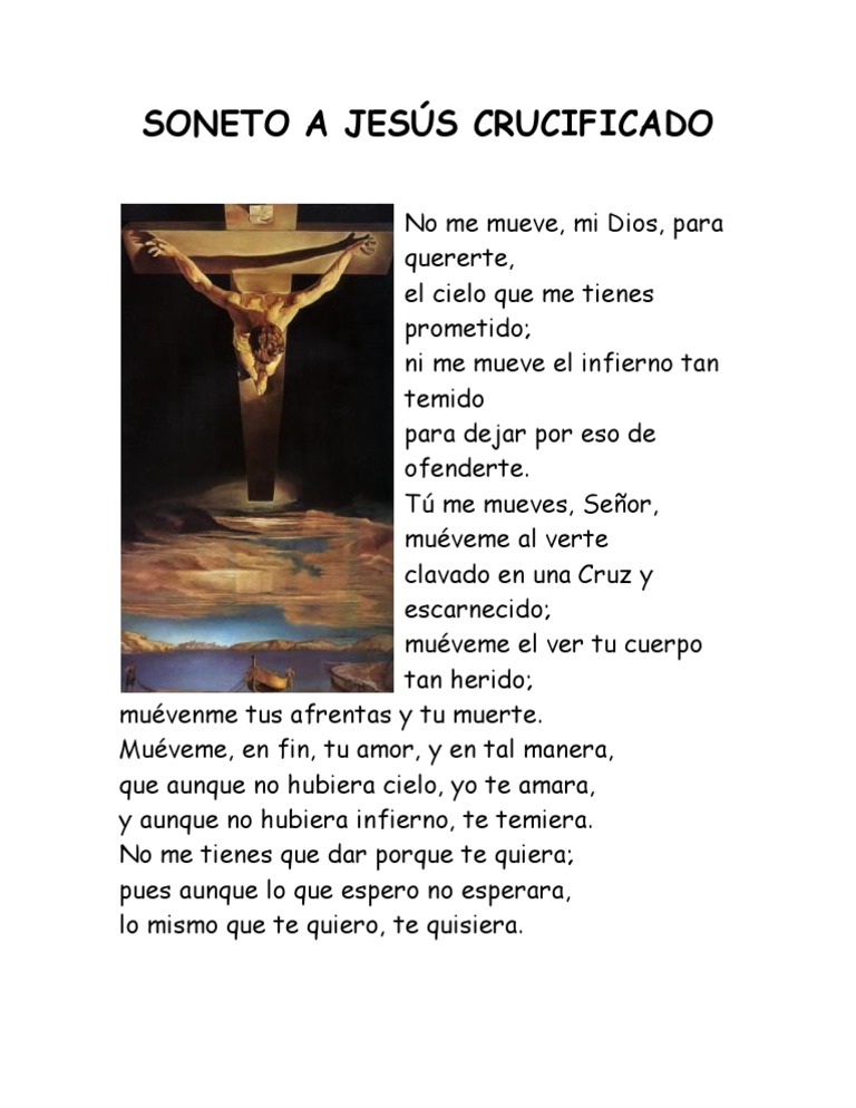 Soneto A Jesús Crucificado | PDF