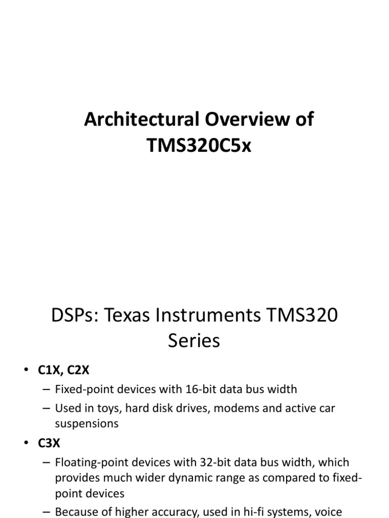DSP Architecture for Engineers | PDF | Digital Signal Processor ...