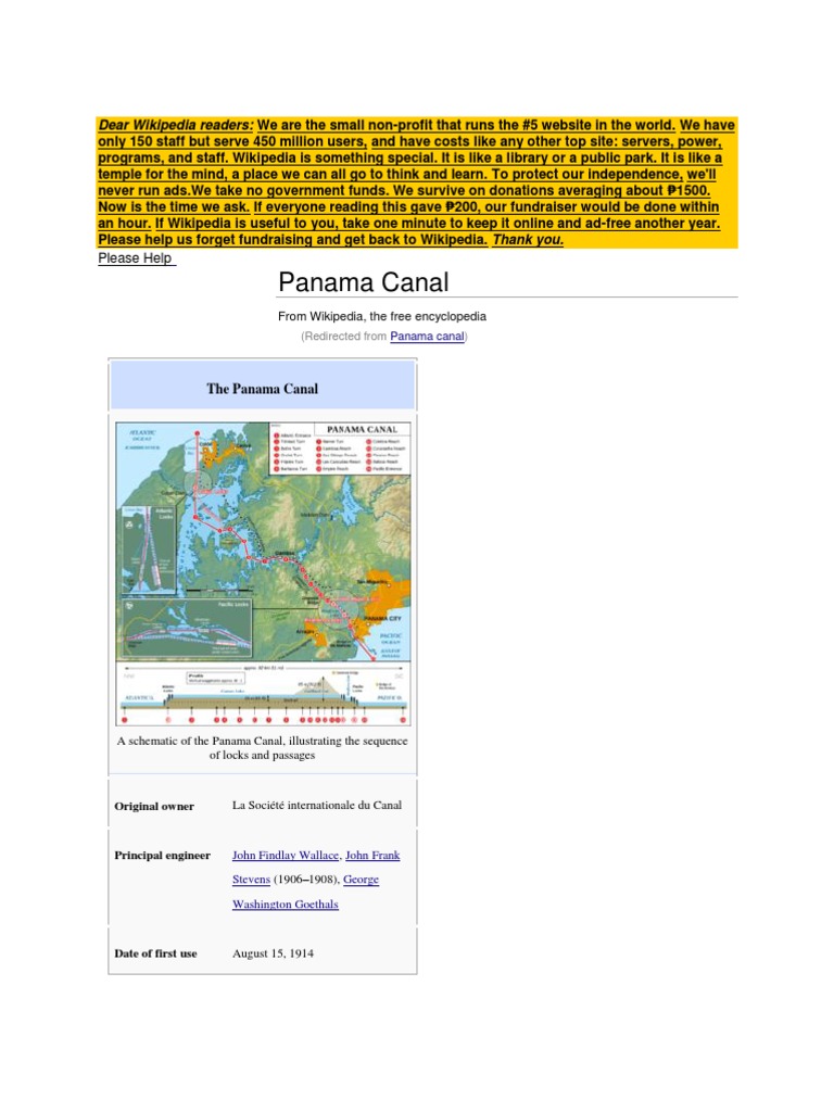 Panama Canal | Download Free PDF | Panama Canal | Transport