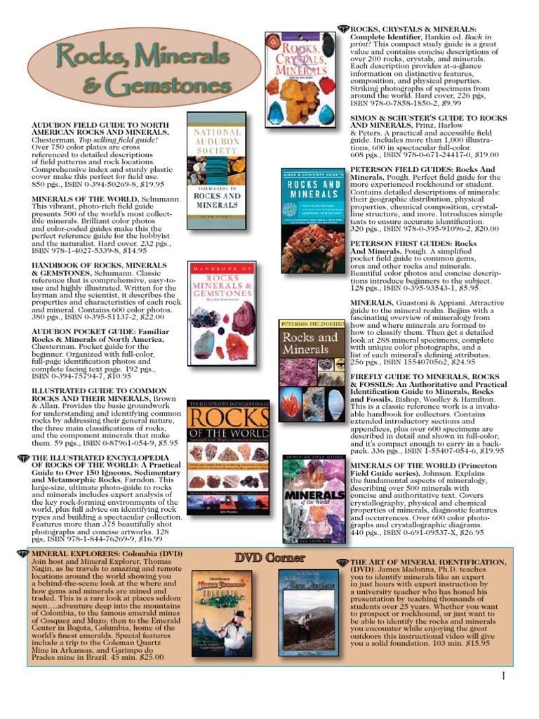 Rocks Minerals and Gemstones | PDF | Amateur Geology | Gemstone