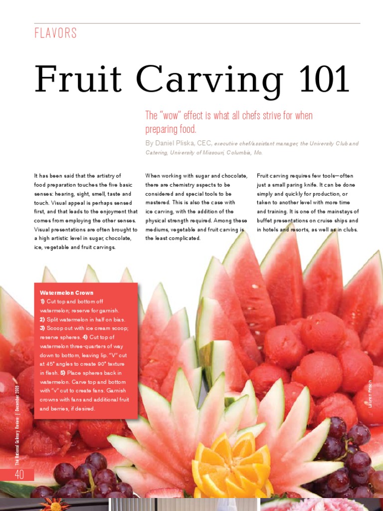 Fruit Carving | PDF | Sculpture | Fruit