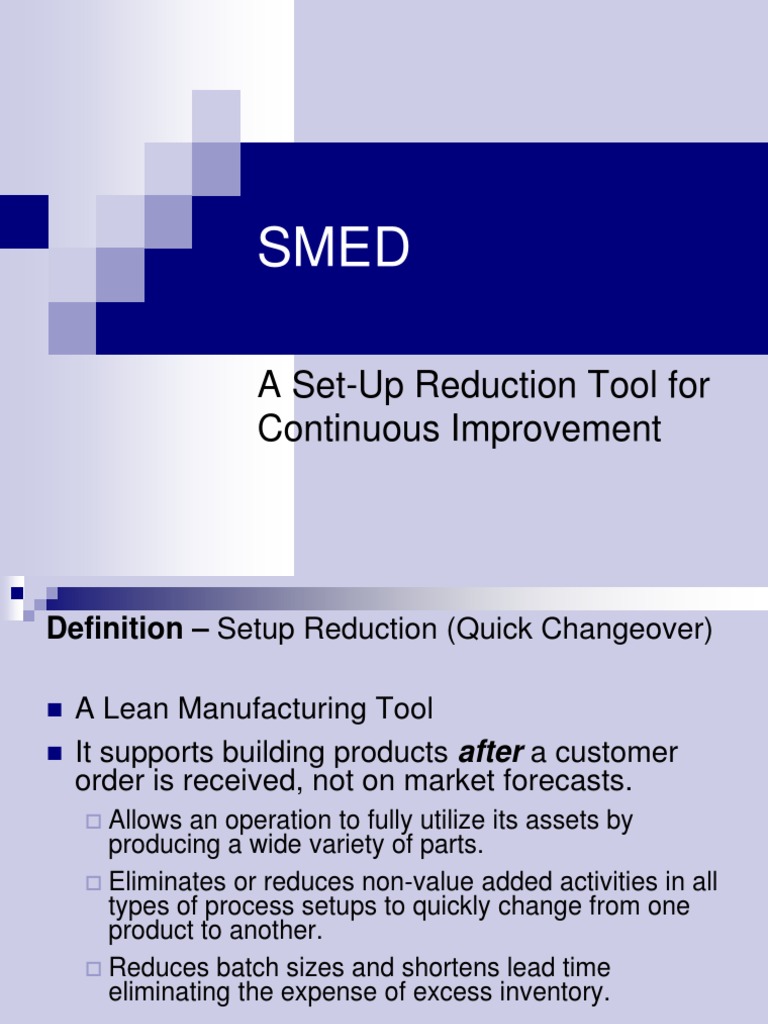 A Set-Up Reduction Tool For Continuous Improvement | PDF | Computers