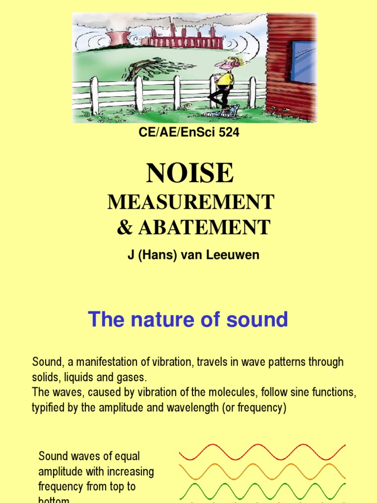 Noise Measurement and Abatement Guide | PDF | Decibel | Noise