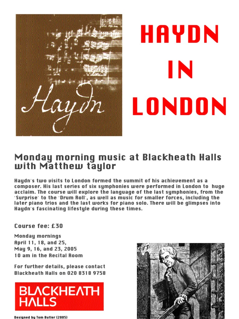 Haydn's London Symphonies Course | PDF | Art