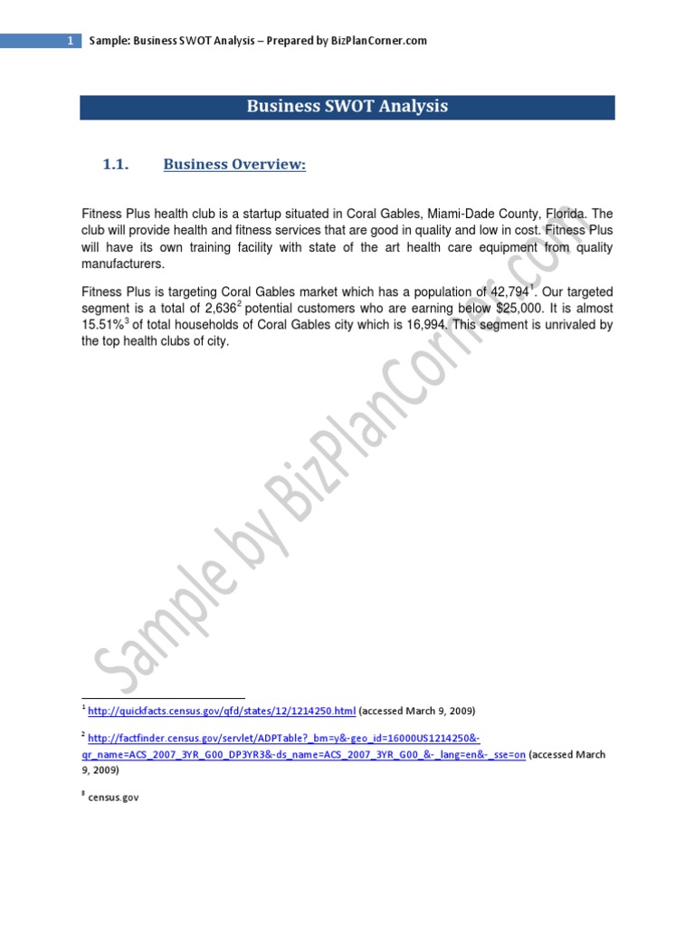 Startup Business Swot Analysis | PDF | Physical Fitness | Swot Analysis