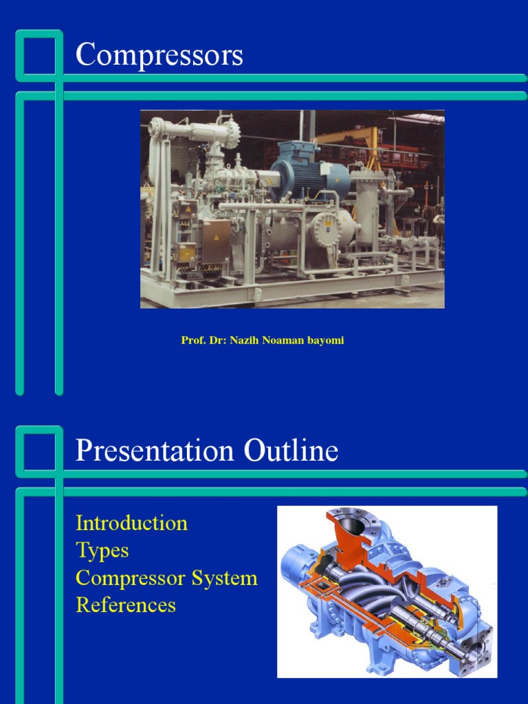 Compressor Presentation2005 | PDF | Gas Compressor | Pump