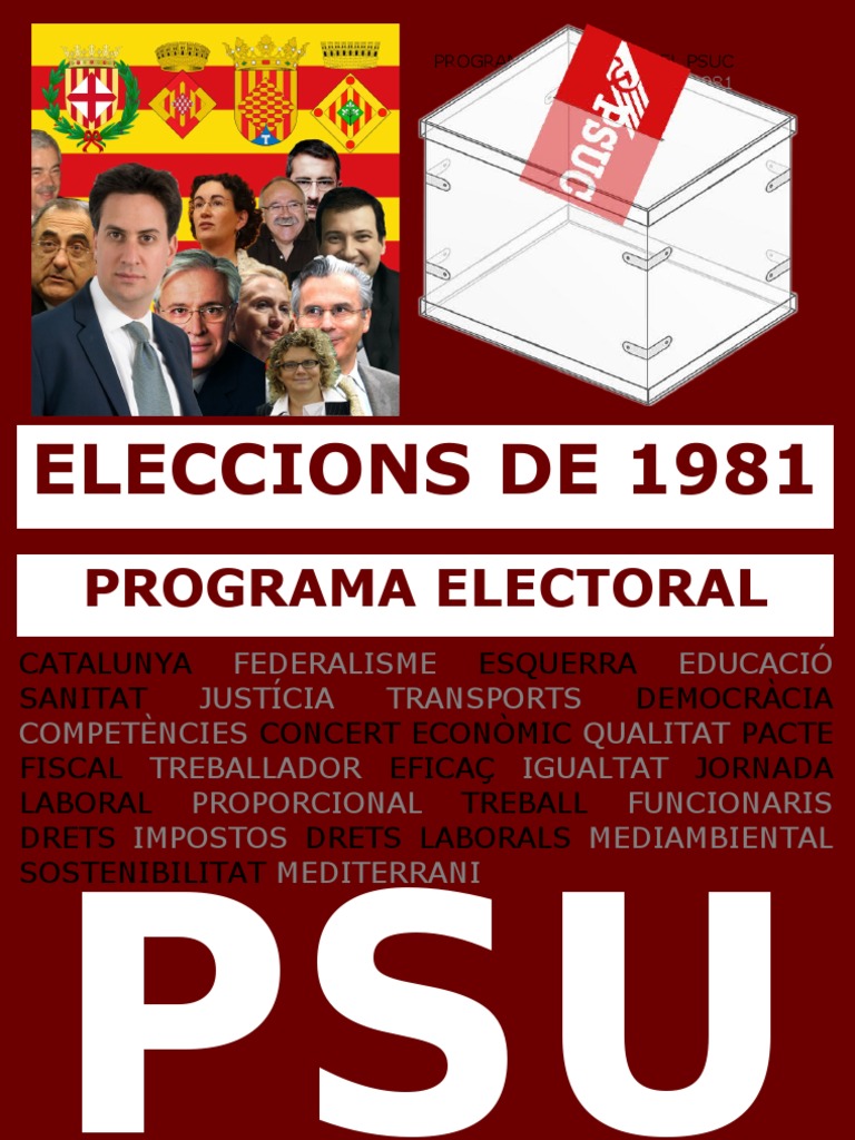 Programa Electoral PSUC 1981 | PDF