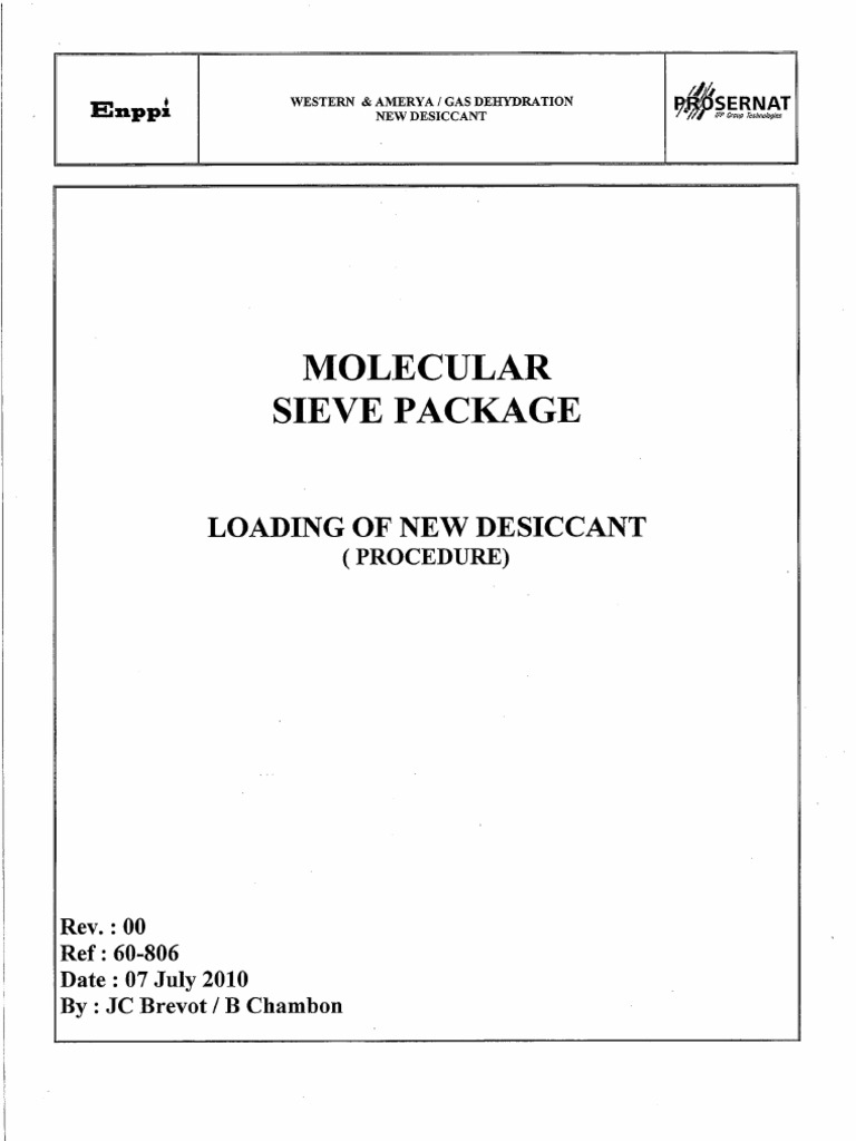 Mol Sieve Loading | PDF