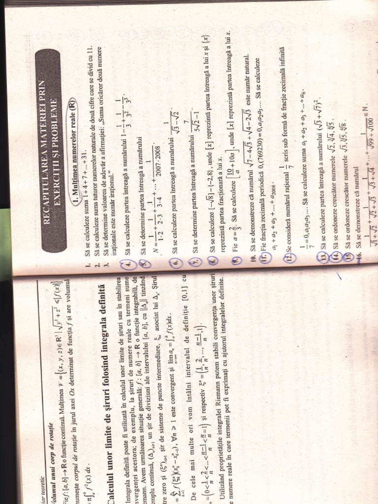 Culegere Bac Matematica | PDF