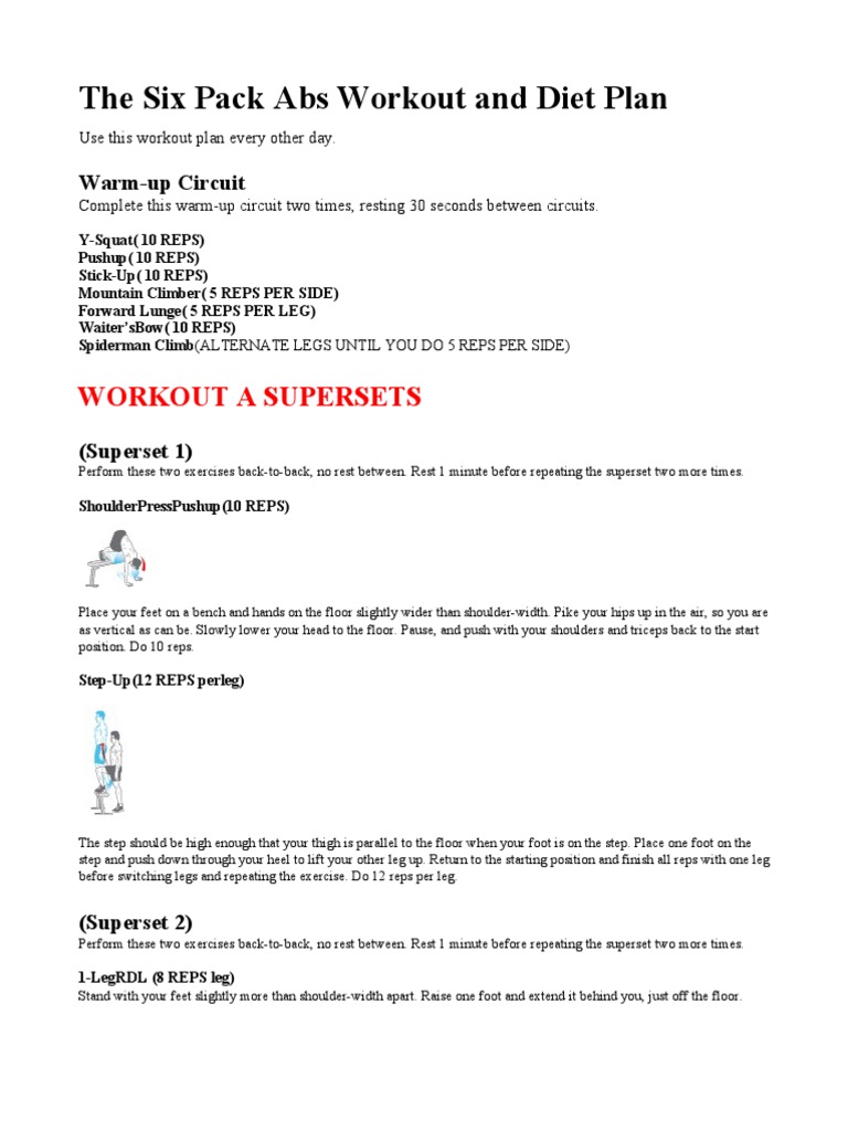6 Pack Abs Complete Plan | PDF