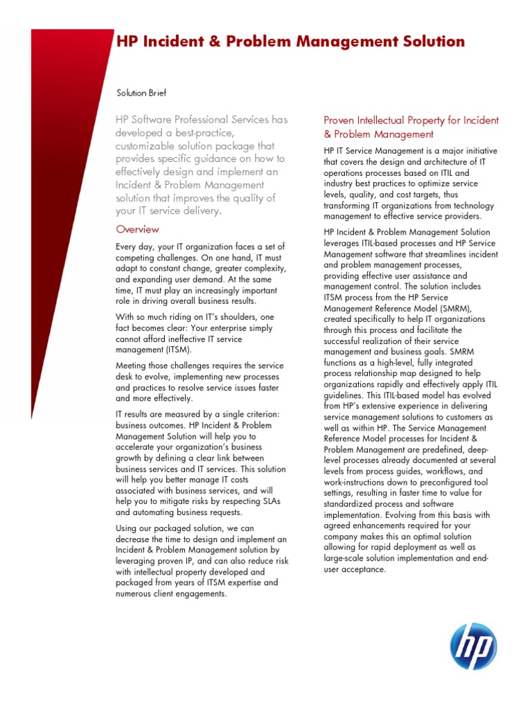 HP Itsm | Download Free PDF | Itil | It Service Management