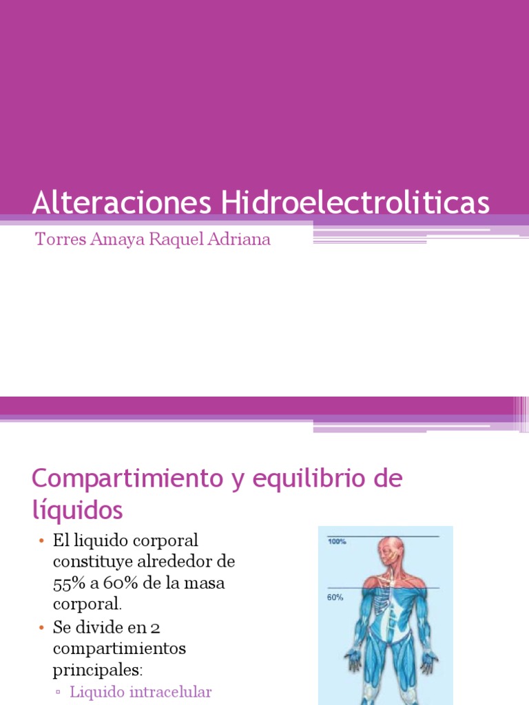 Alteraciones Hidroelectroliticas | PDF | Sodio | Medicina CLINICA