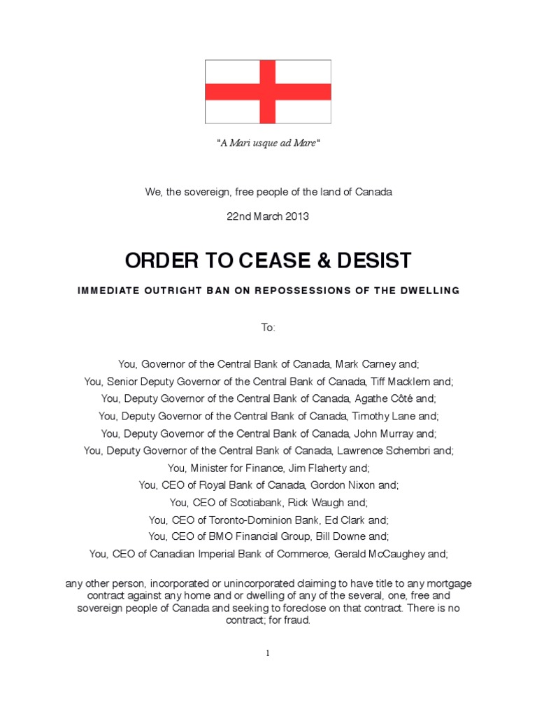 Order To Cease and Desist | PDF | Bank For International Settlements ...