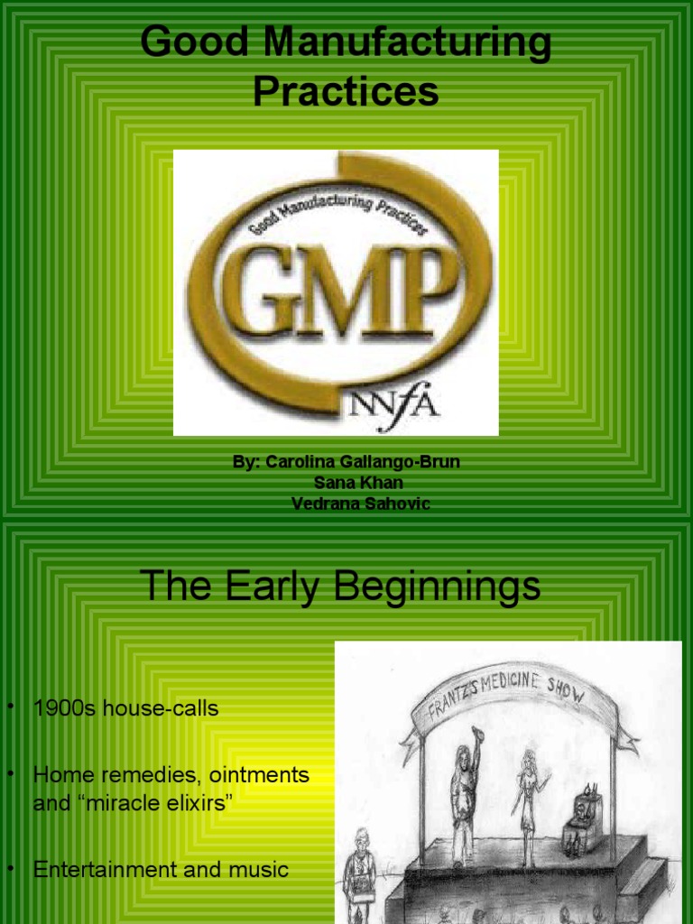 GMP (Good Manufacturing Practice) | PDF | Federal Food | Pharmaceutical ...