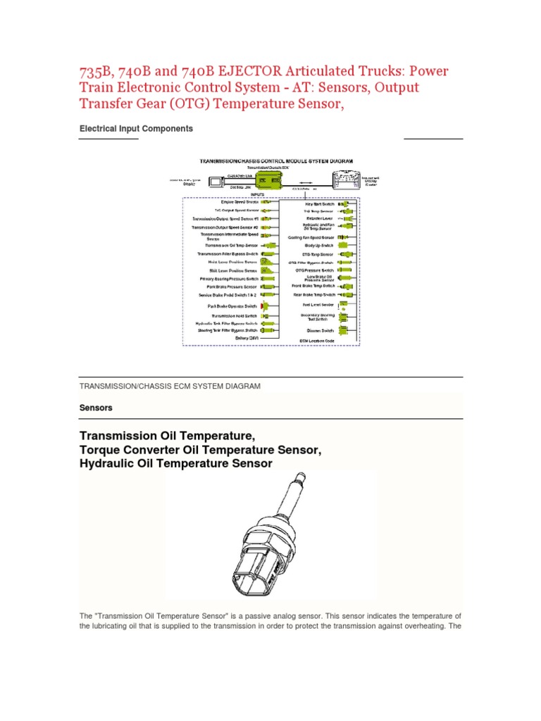 740B Transmission Electronic System | PDF | Transmission (Mechanics ...