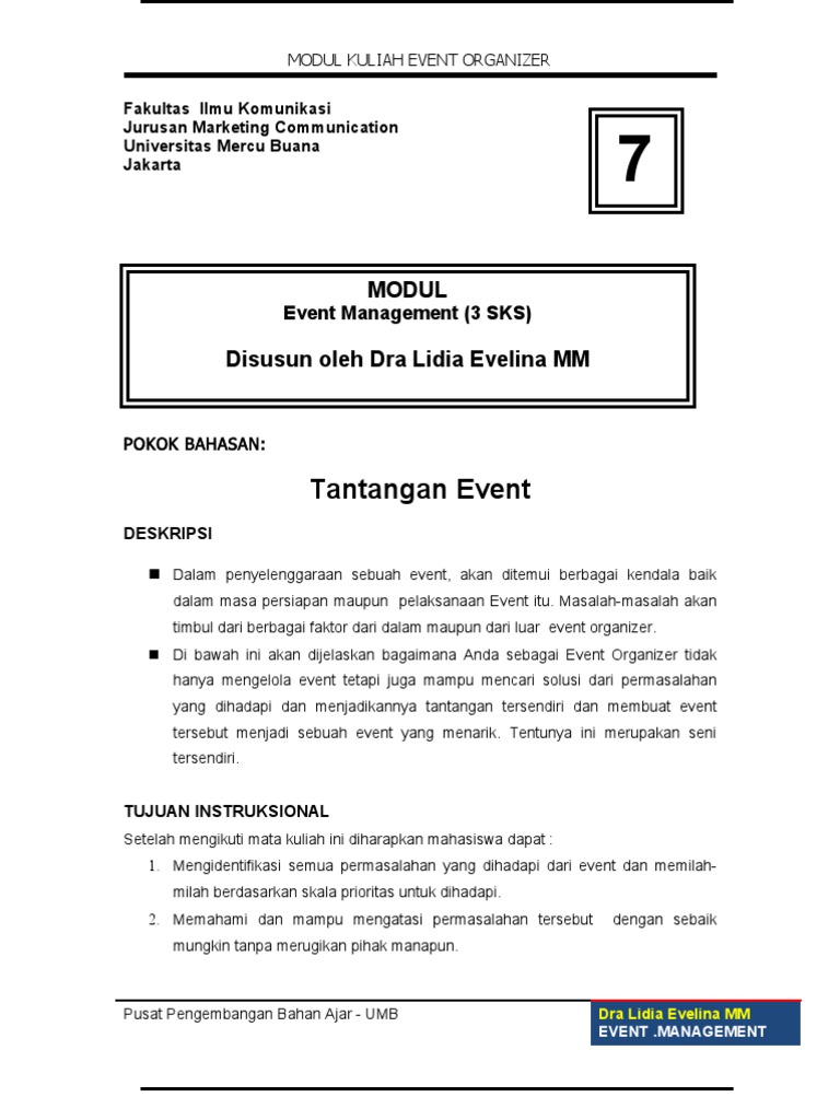 Tantangan Event | PDF