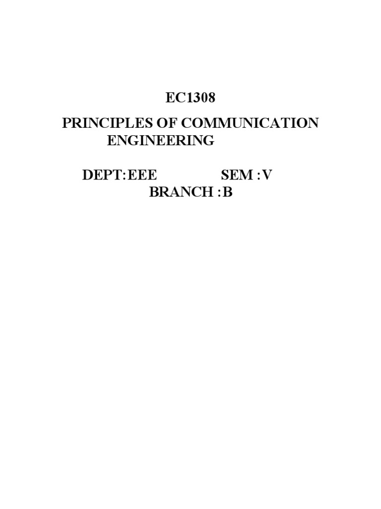 Poc Notes | PDF | Frequency Modulation | Modulation