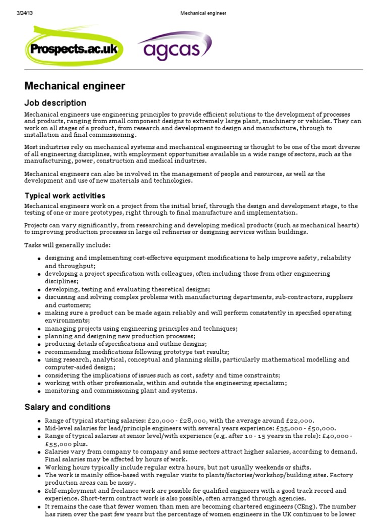 Mechanical Engineer | PDF | Leisure | Nature