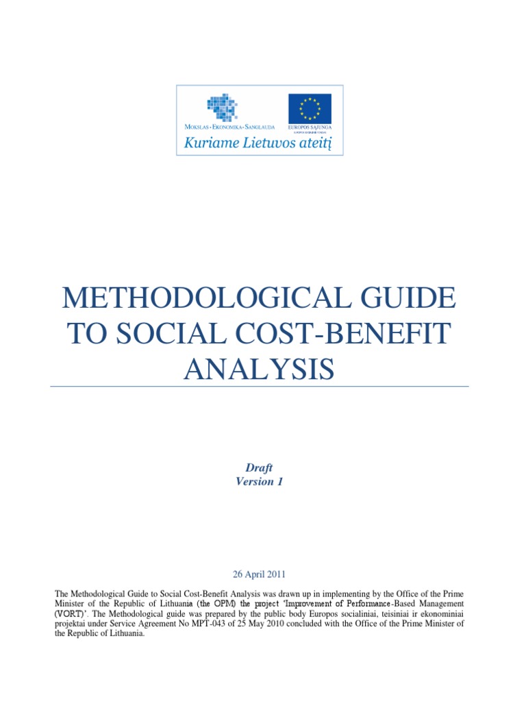 Methodological Guide To Social Cost-Benefit Analysis | PDF | Cost ...