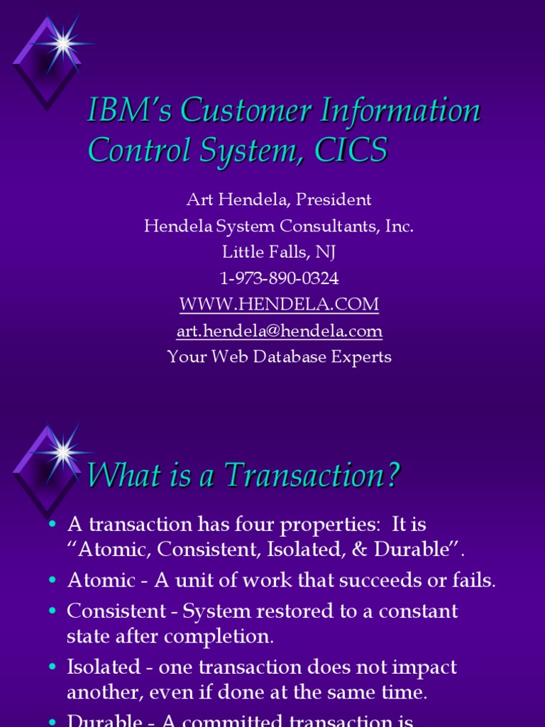 IBM's Customer Information Control System, CICS | PDF | Databases | Operating System
