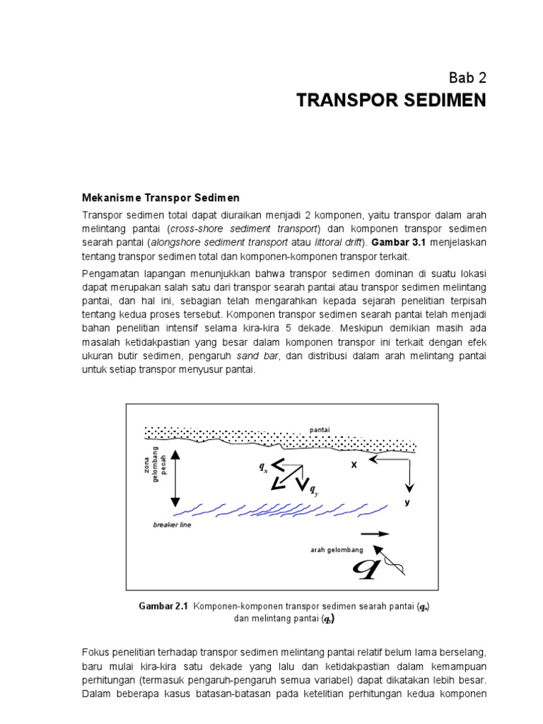 Bab02-Transpor Sedimen | PDF | Ilmu Sosial | Sains & Matematika