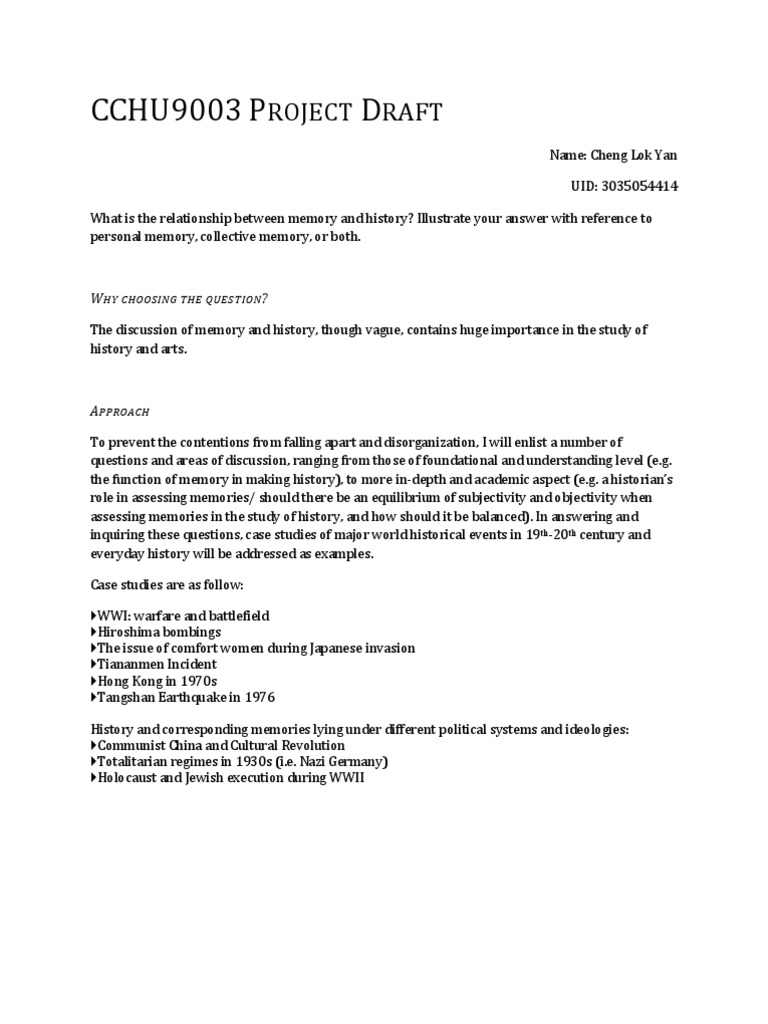 What Is The Relationship Between Memory and History | PDF | Mind | Memory