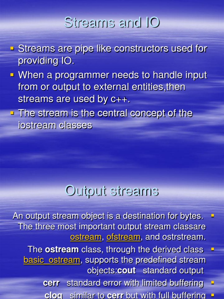 Oops-Unit V | PDF | String (Computer Science) | C++