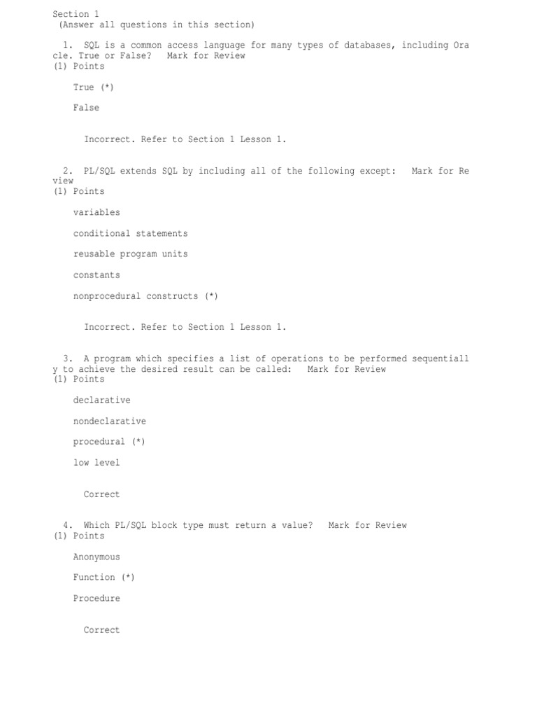 SQL Mid Term Part 1 | PDF | Pl/Sql | Subroutine
