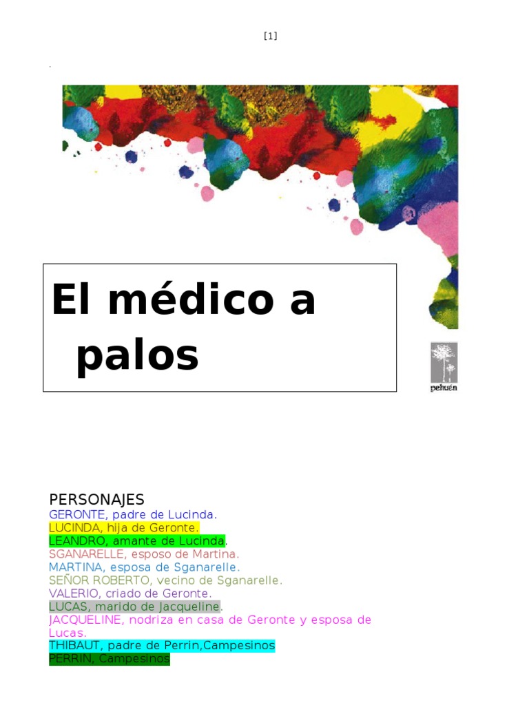 EL MEDICO A PALOS DE 11 PERSONAGES Caaaaaaaaaaaaaaaaaaaaaaaaaaaa | PDF ...