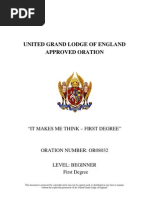 Opening Ritual | PDF | Freemasonry | Masonic Lodge