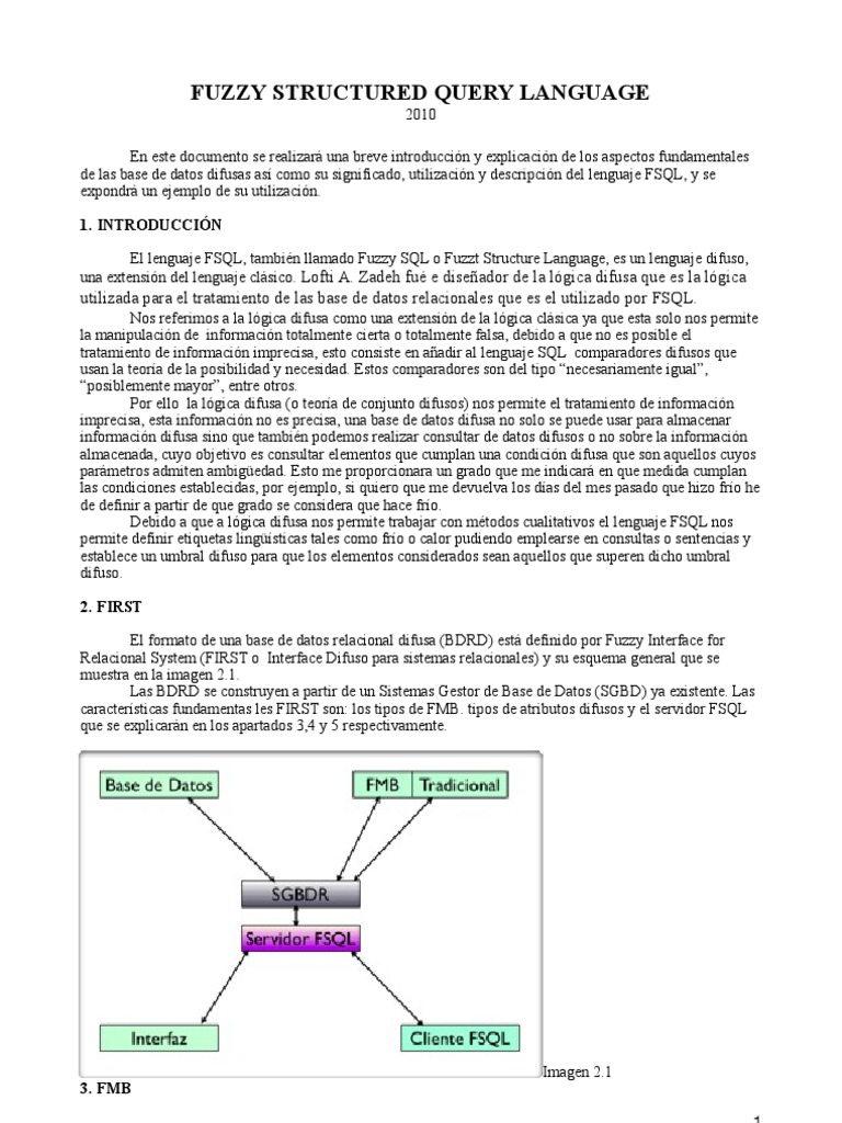 FSQL PDF | PDF | SQL | Bases de datos