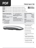 Thule Internal Dimensions Cargo Box Measuring Guide: Length | PDF ...