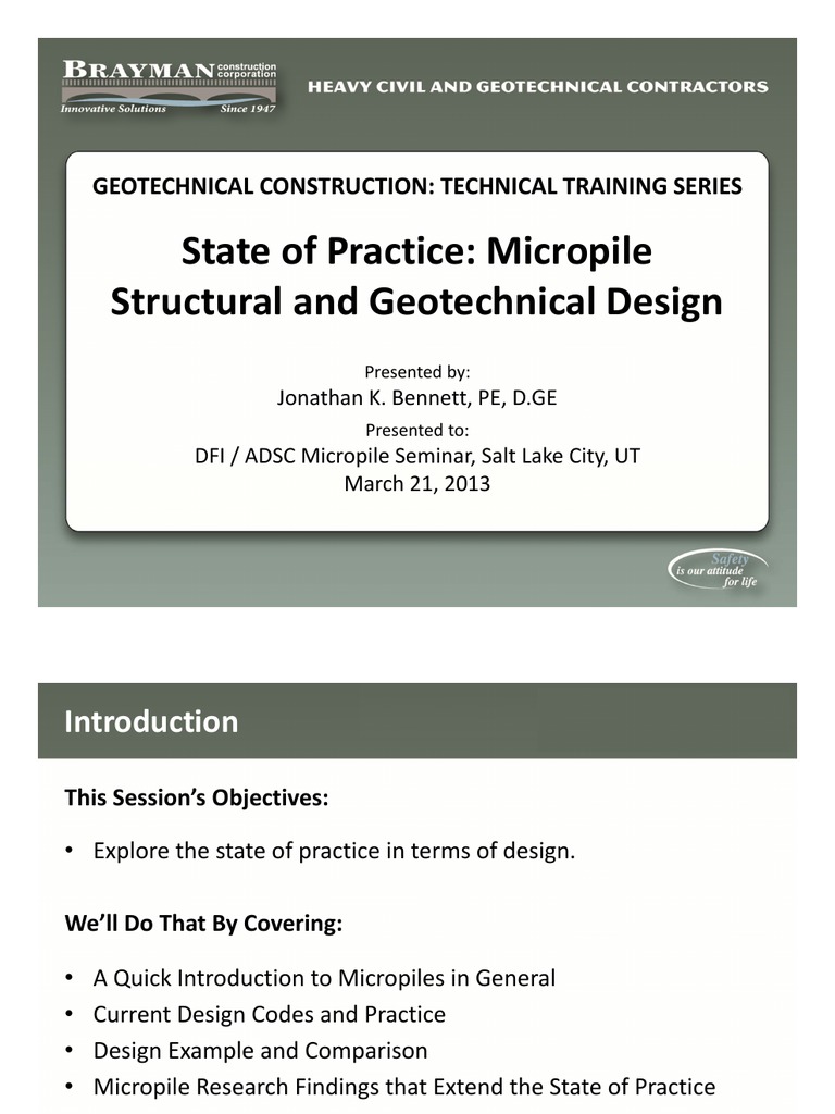 Micropile Design and Applications Overview | PDF | Deep Foundation ...
