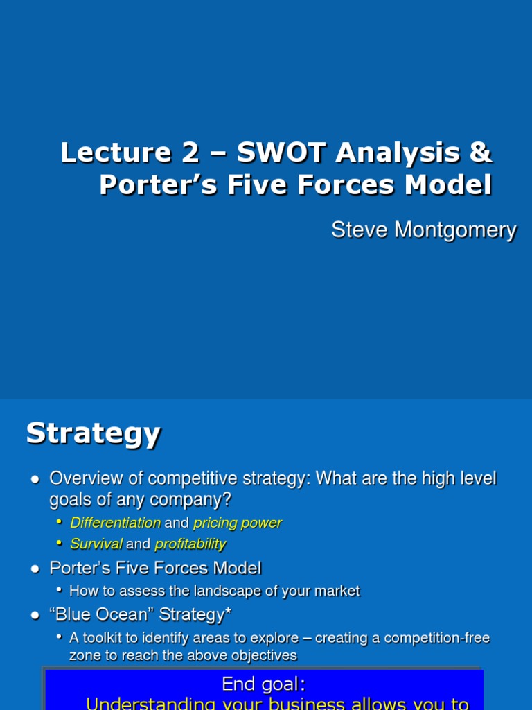 SWOT Analysis and Michael Porter five forces | Swot Analysis | General ...