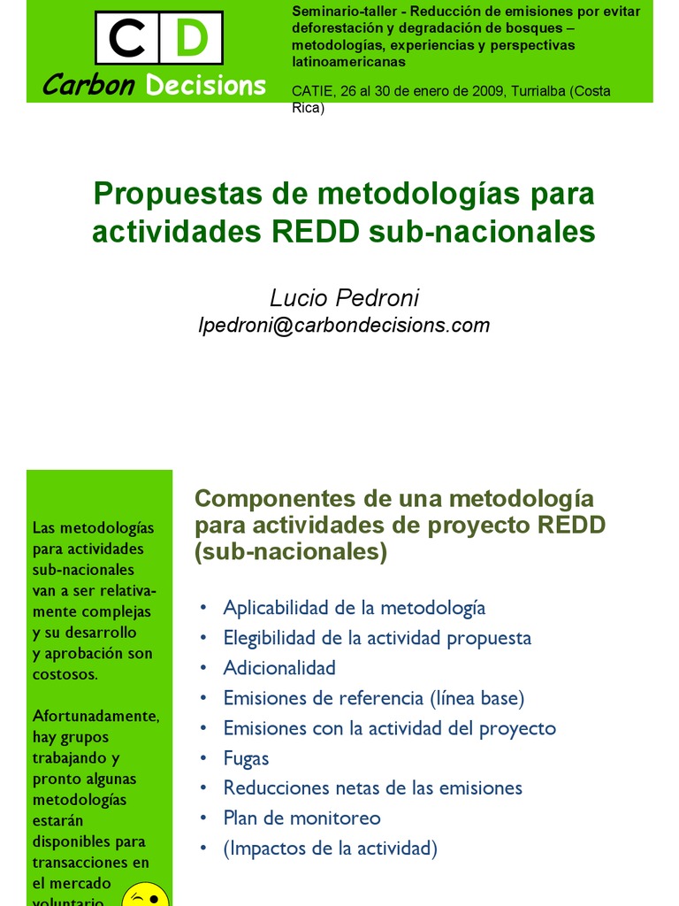 Metodologías REDD Sub-nacionales | PDF | Deforestación | Los bosques