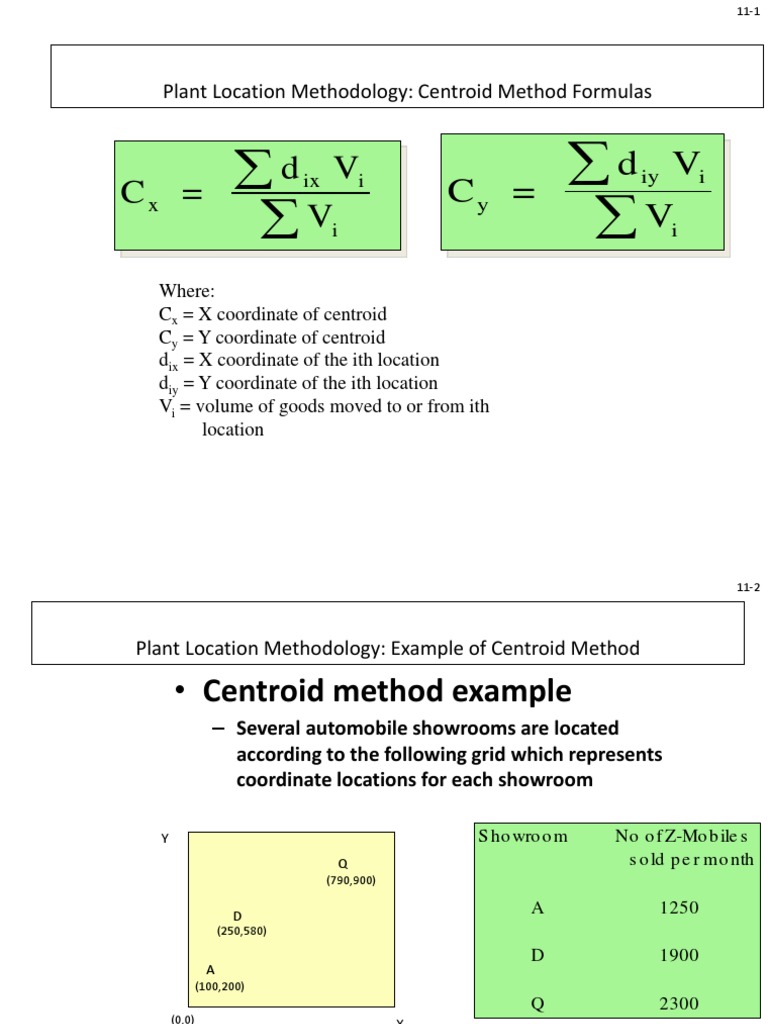 Centroid Method | PDF