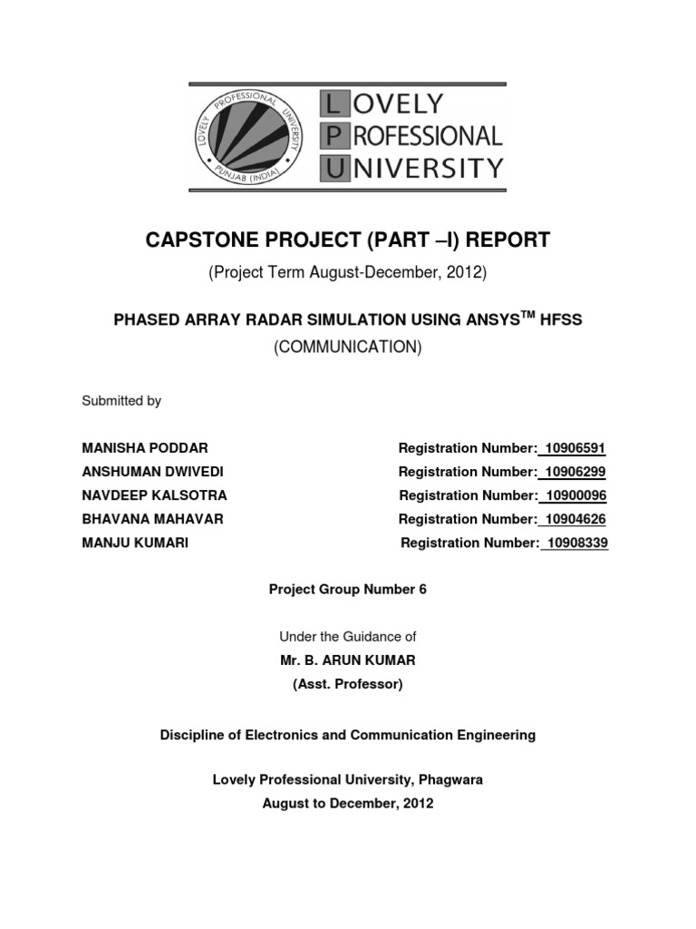 Capstone Project Report | PDF | Antenna (Radio) | Electricity